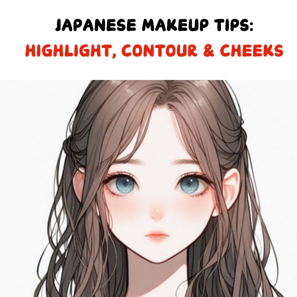Japanese Makeup Tips: Japanese Contour, Highlight and Blush Placement ...